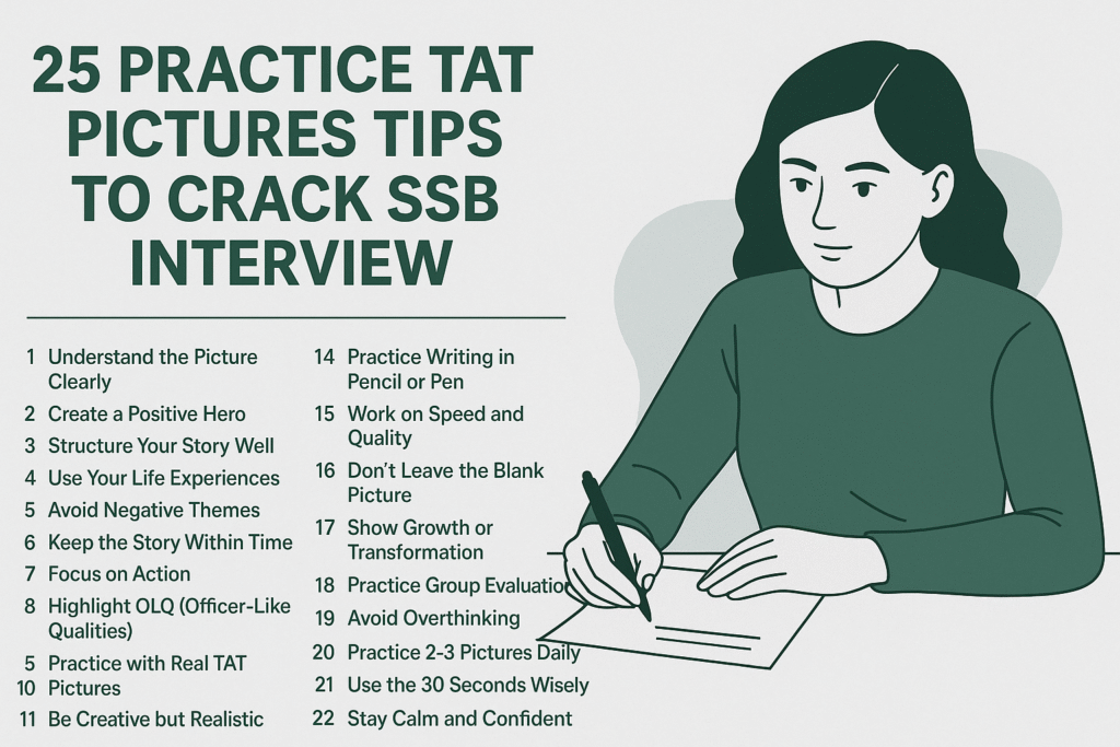 25 PRACTICE TAT PICTURES TIPS TO CRACK SSB INTERVIEW
