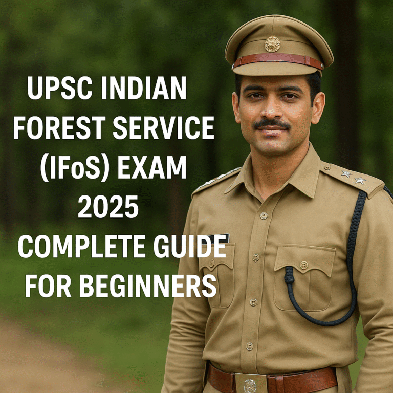 UPSC Indian Forest Service (IFoS) 2025: Exam Dates, Pattern, Syllabus ...