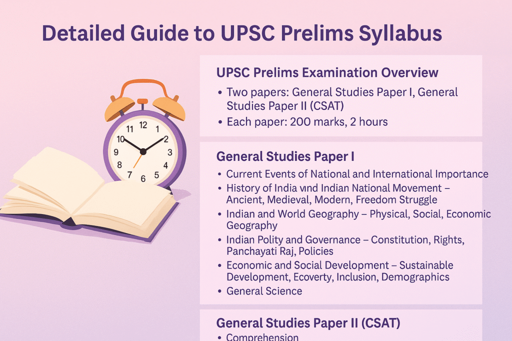 DETAILED GUIDE TO UPSC PRELIMS SYLLABUS & HOW TO COVER IT