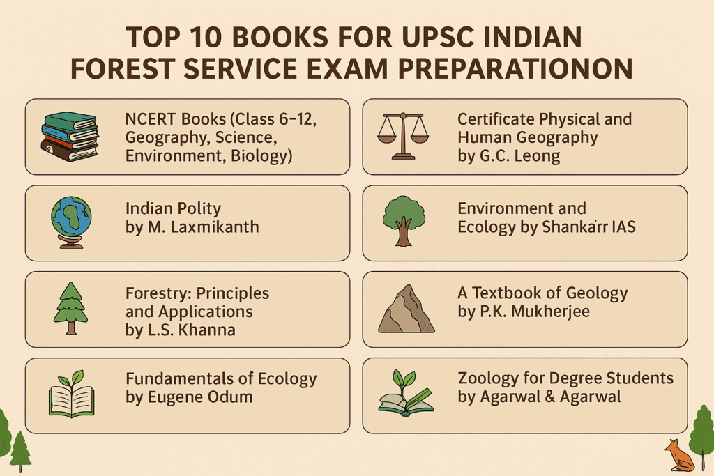 TOP 10 BOOKS FOR UPSC INDIAN FOREST SERVICE EXAM PREPARATION