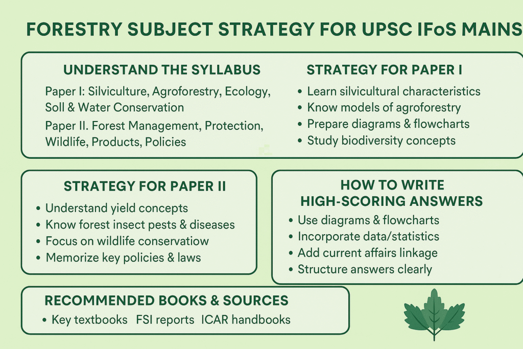 FORESTRY SUBJECT STRATEGY FOR UPSC IFoS MAINS
