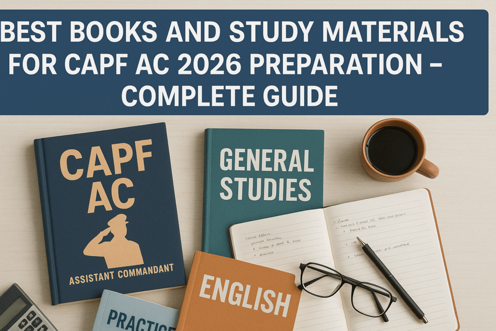 Best Books and Study Materials for CAPF AC 2026 Preparation – Complete ...