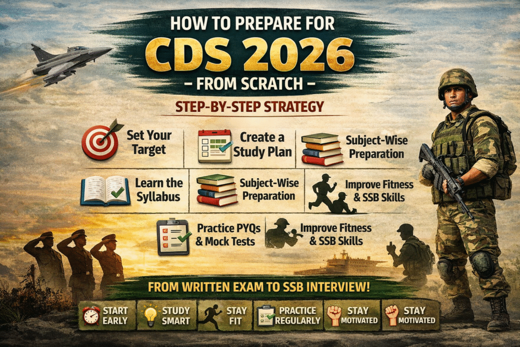 How to Prepare for CDS 2026 from Scratch: Step-by-Step Strategy